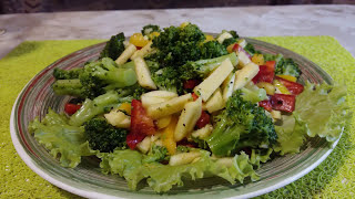 Салат с Броколли и Овощами. ПП Рецепт.