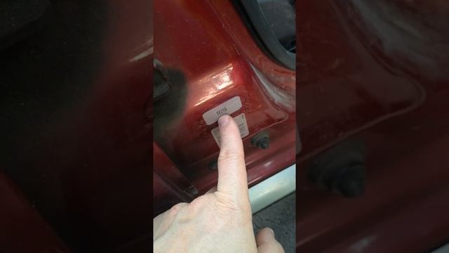 Наклейка с цветом краски рено сандеро