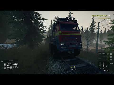 SnowRunner   ПО РЕЛЬСАМ