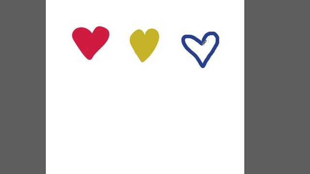 Рисуем сердечки детям часть 8