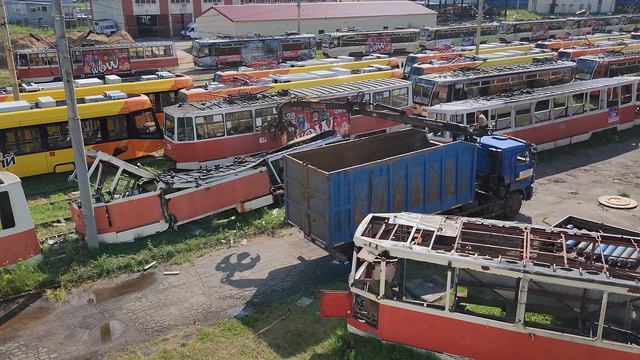 Утилизация трамваев 17 07 2024