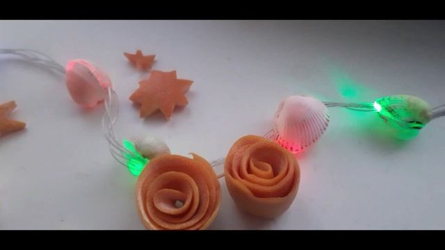 Экзотичная новогодняя гирлянда.  Начинаем создавать новогоднее настроение.