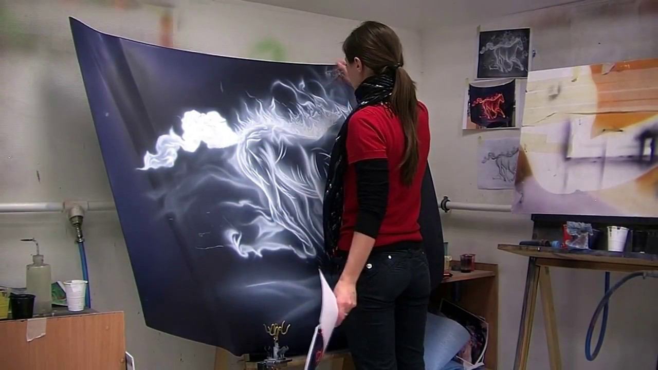 Airbrush horse