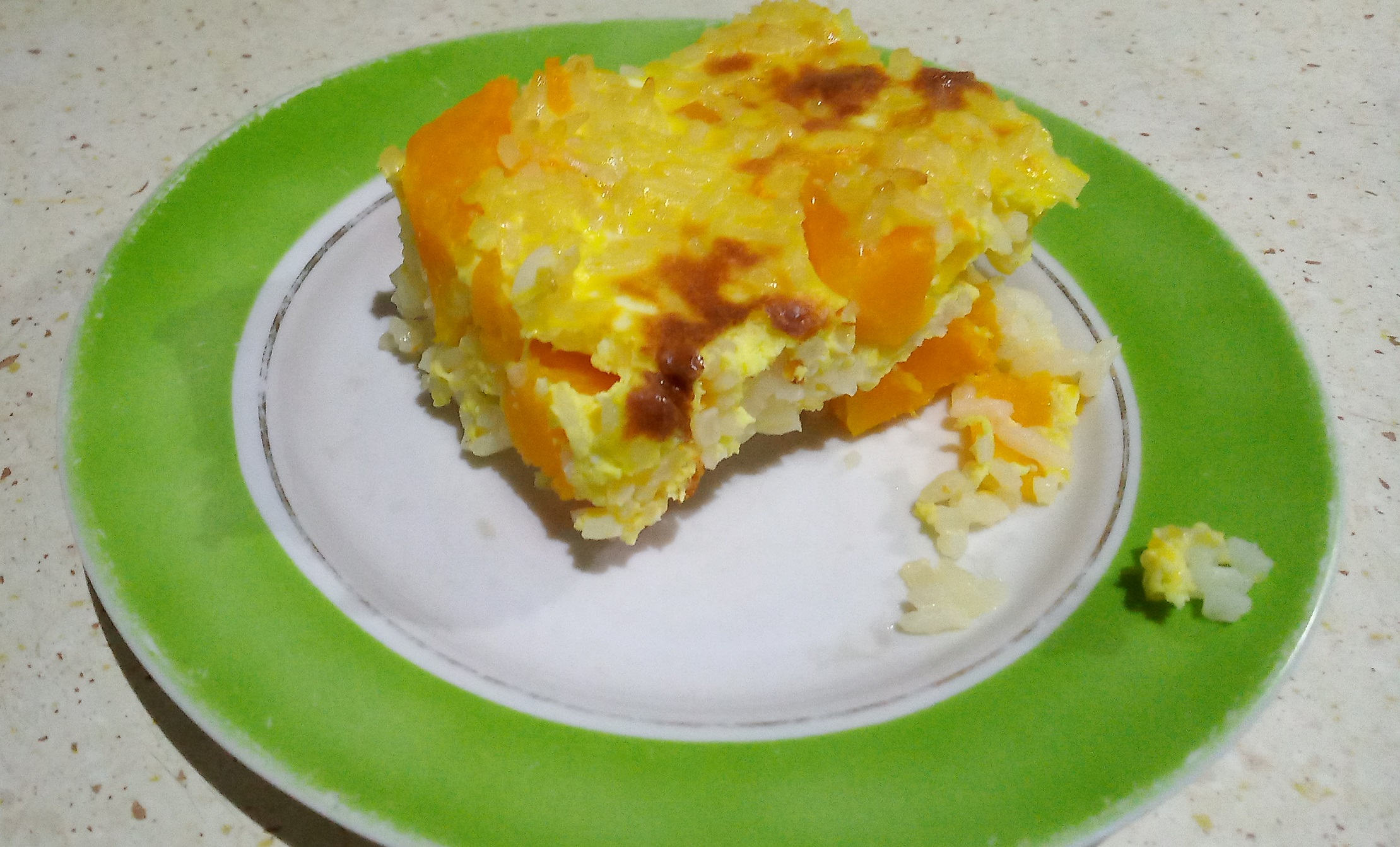 Тыквенно-рисовая запеканка