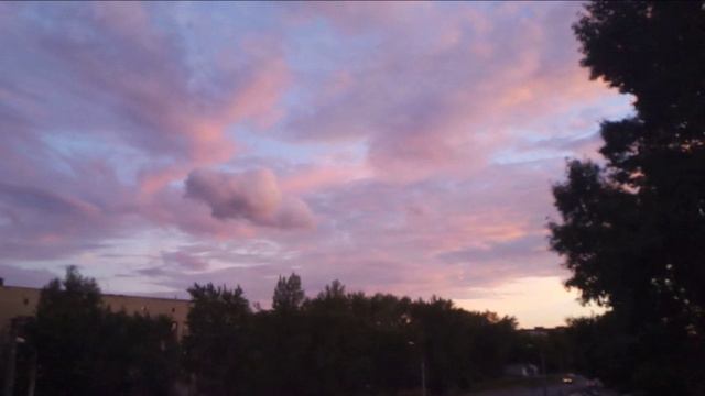 ЗАКАТ-ЧУДО в РОЗОВО-СИРЕНЕВЫХ ТОНАХ. 13.6.2020
