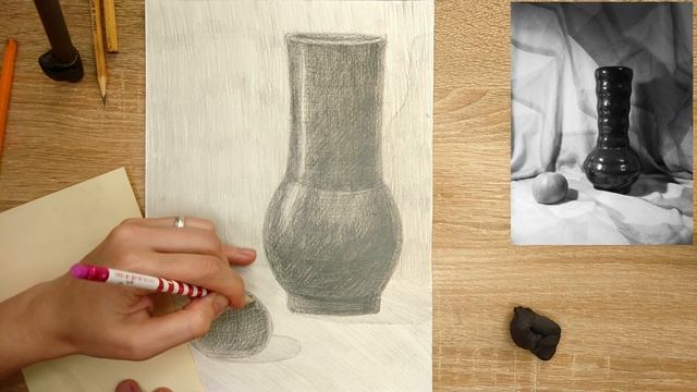 Натюрморт в карандаше Урок 3