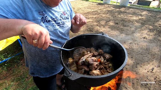 Плов готовим в казане