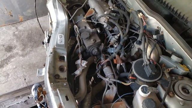 Ваз 2109 Вытаскиваем двигатель для рихтовки кузова