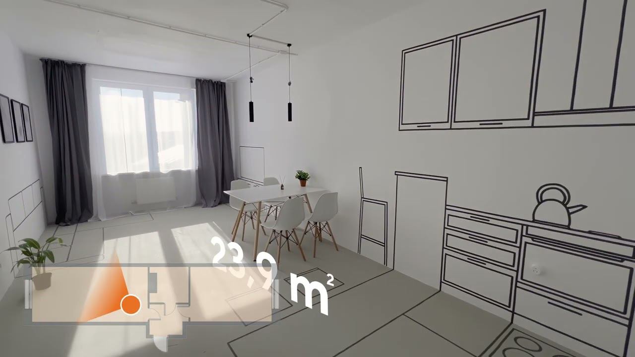 Обзор квартиры формата 2-евро, площадью 49,6 кв м ( кв №123)