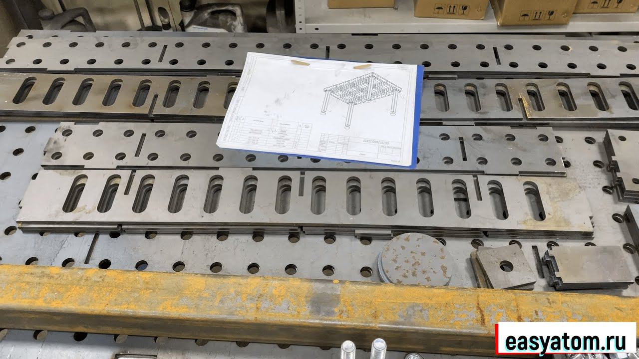 Сборка столешницы для сварочного стола