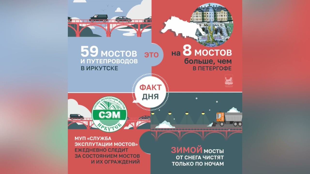 #Фактдня_Иркутск - мосты