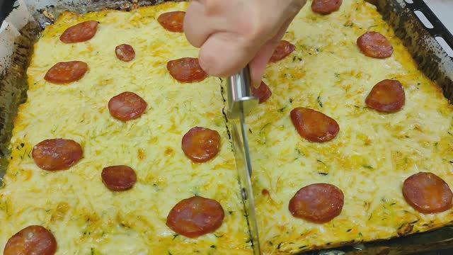 Запеканка с куриным фаршем и овощами