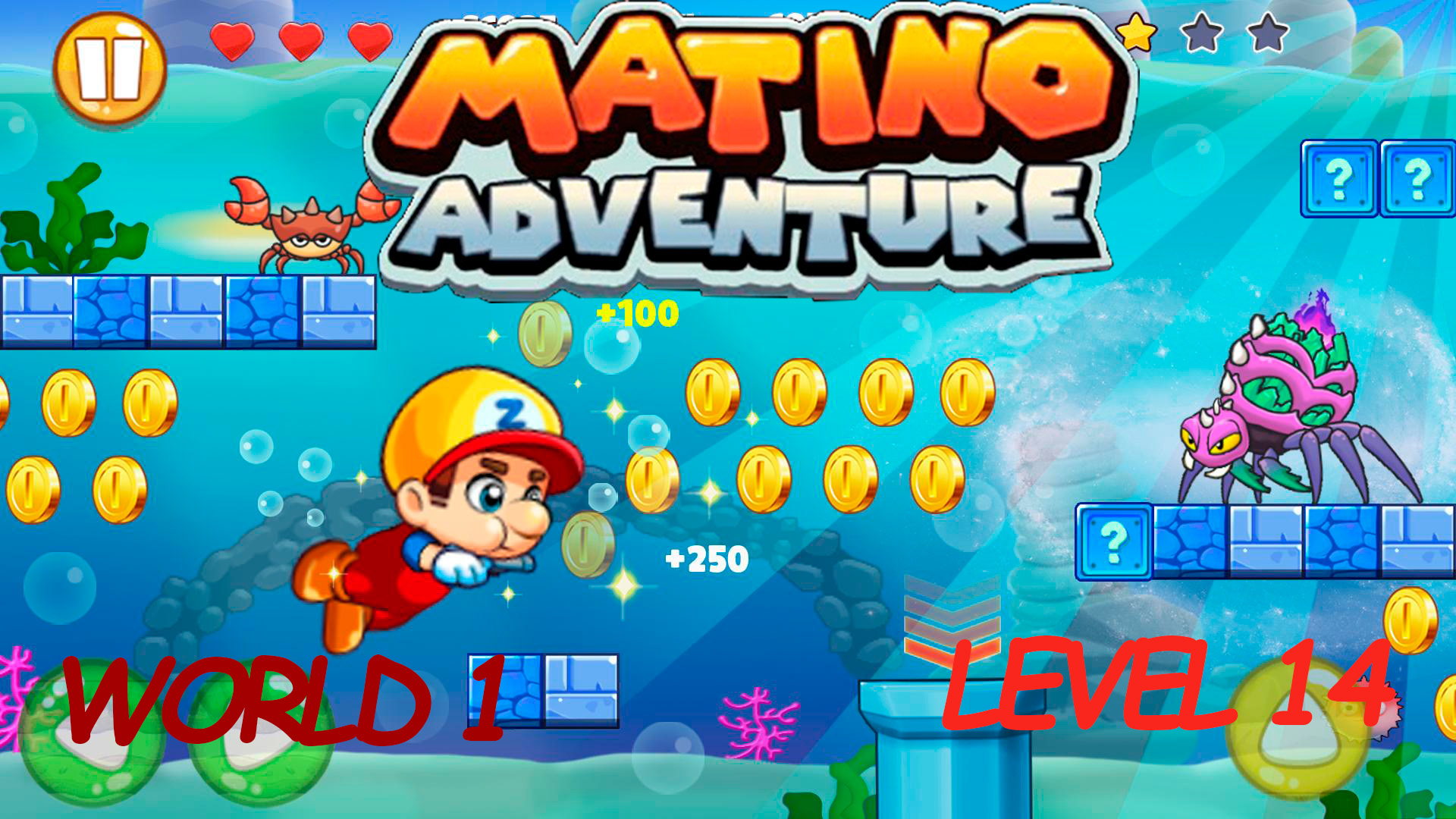 Super Matino. Wopld 1. level 14.