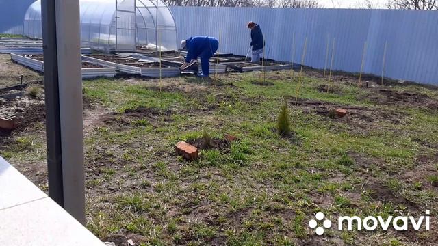 15 марта. Начали оформлять дорожки.mp4