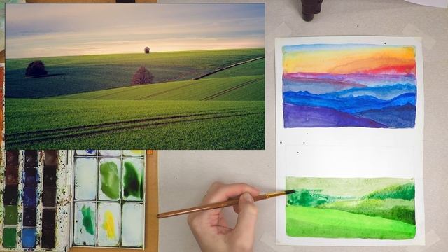 Поле акварелью.mp4