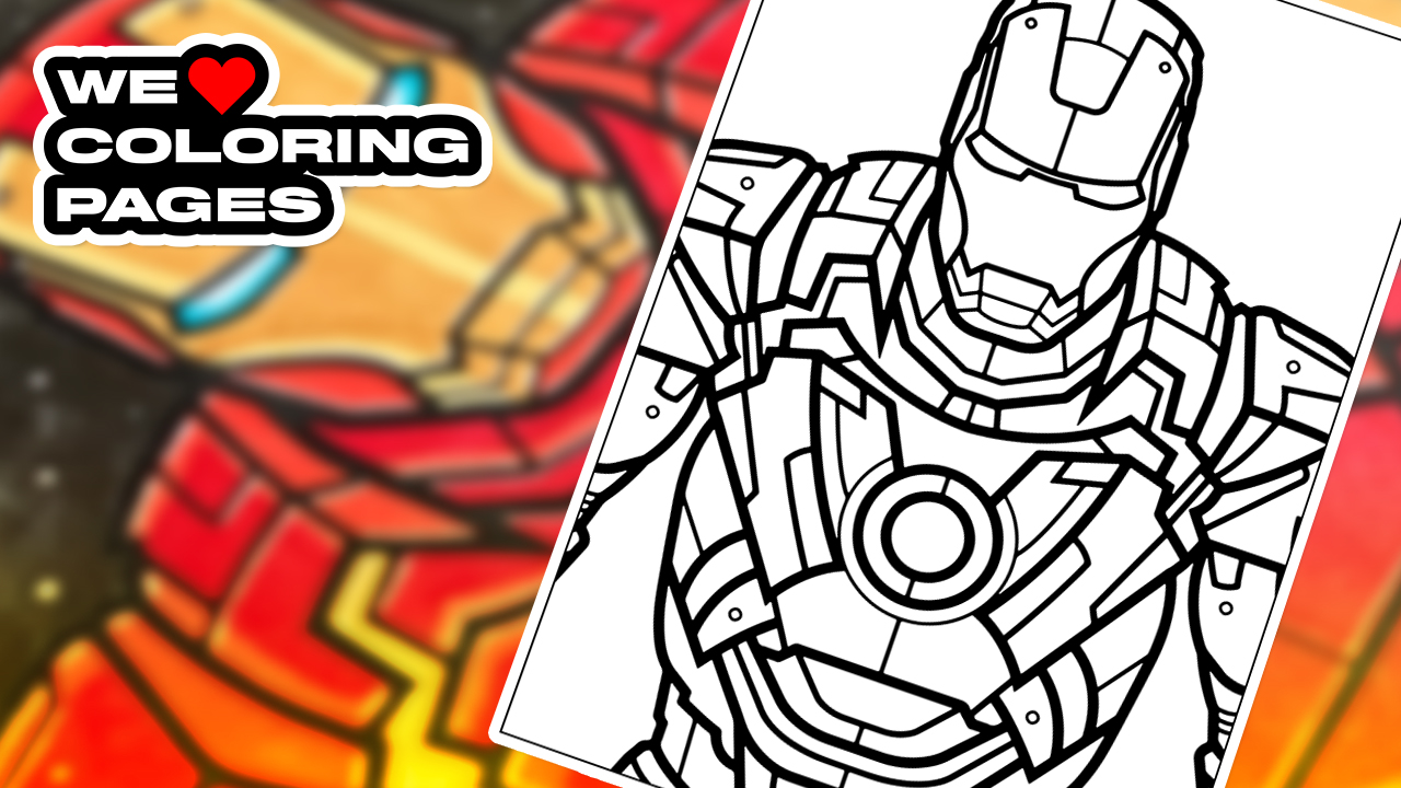 #40 Железный Человек Iron Man Marvel Legends Раскраска | МЫ ❤️ РАСКРАСКИ