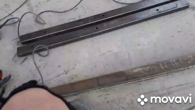 Варю перила на террасе из профильной трубы.