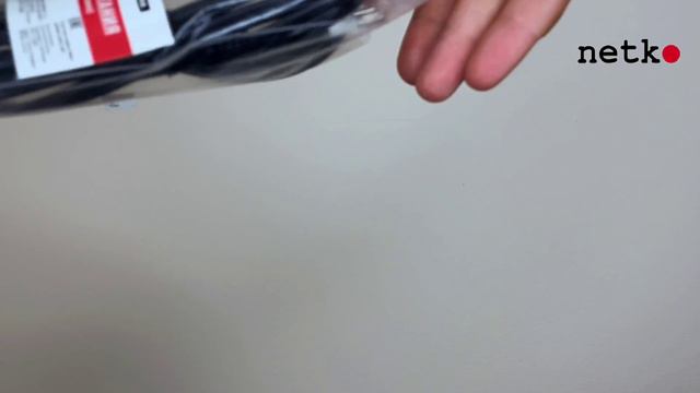 56157 Кабель питания с вилкой (без разъема) 2*0,5мм2, 220V/2,5A, 1,8м, черный, NETKO Optima