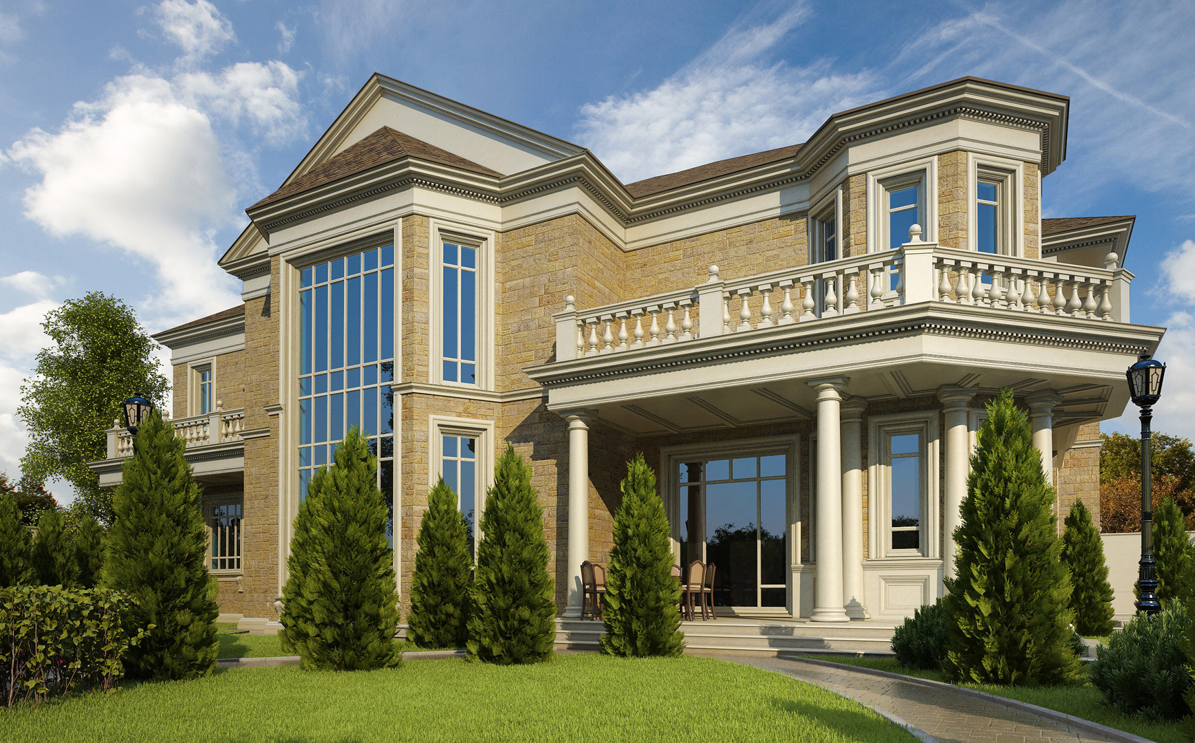 Проект дома в классическом стиле