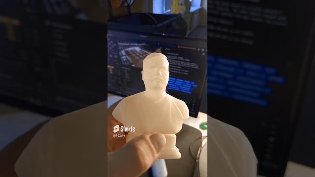 Когда технарь отвлекся от инженерки - 3D-печать себя 🤣 #art #3dprinting #3d #make #maker #fun