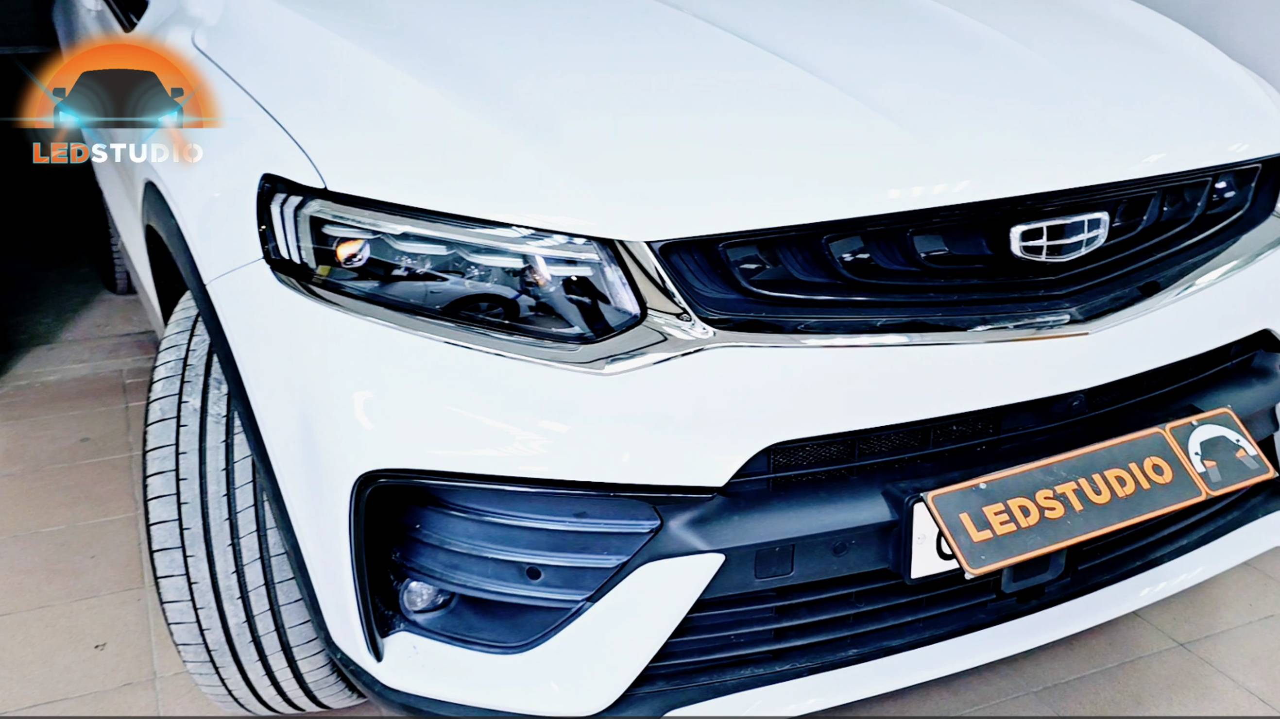Geely Tugella тюнинг фар. Модернизация света фар.
