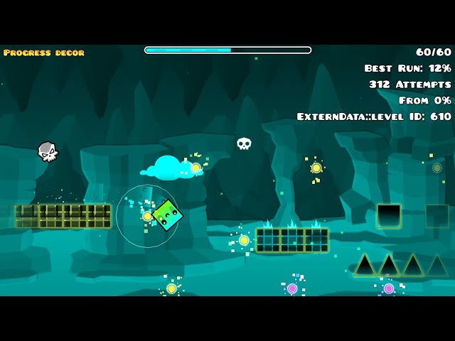 my 1st level in GEOMETRYDASH! ( Do not judge strictly)