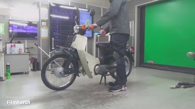 Мотоцикл minibike дорожный Honda C50 Super Cub рама AA01 мини-байк питбайк скуретта корзина багажник