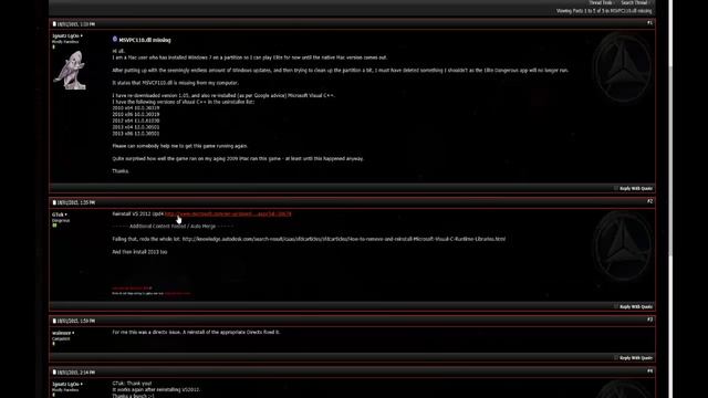 25-Elite Dangerous. Починка испорченных msvcr110-dll и msvcp110-dll.