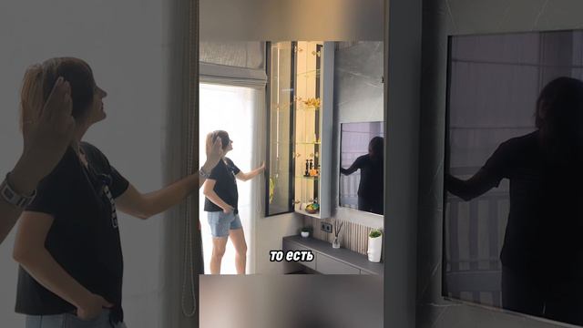 Кухня гостиная с ТВ зоной. Наша работа. Производство мебели в Анапе M-STUDIO. #кухнягостиная