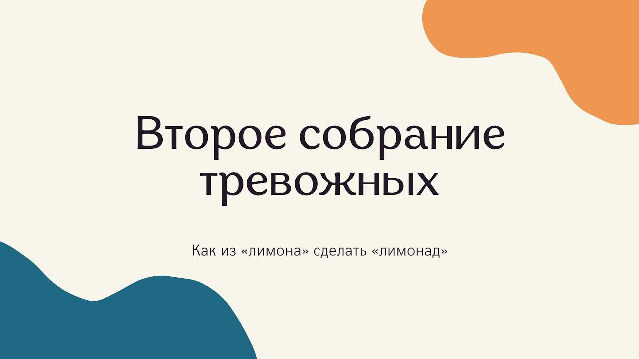 Второе Собрание тревожных  11 02 24