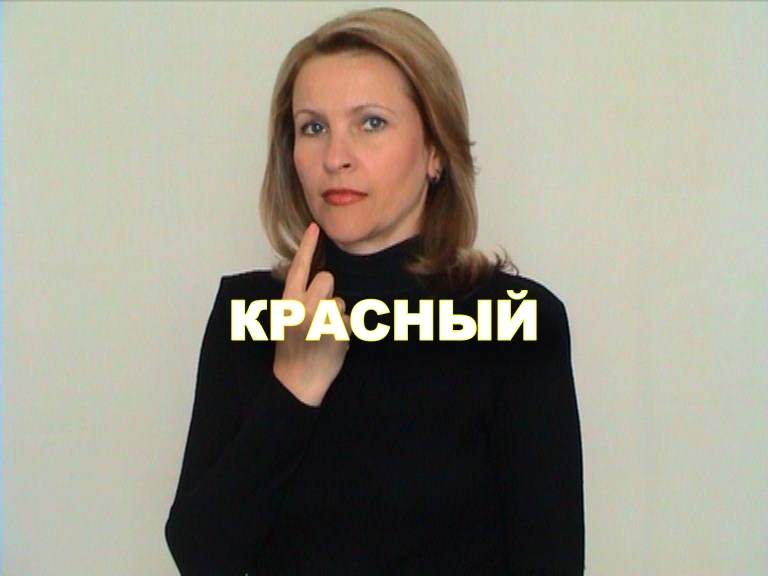 ЖЕСТОВЫЙ ЯЗЫК. СЛОВАРЬ. Красный