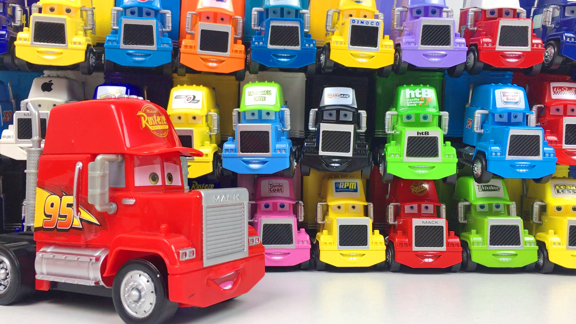 Машинки Тачки Маквин Мак Грузовики Много Игрушек Дисней Мультики Машинки