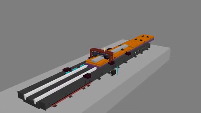 Портальный станок с подвижным  столом и поворотной консолью