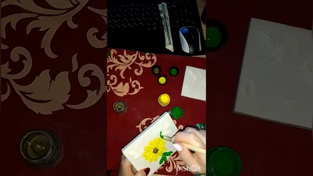 Роспись лепнины по шкатулке