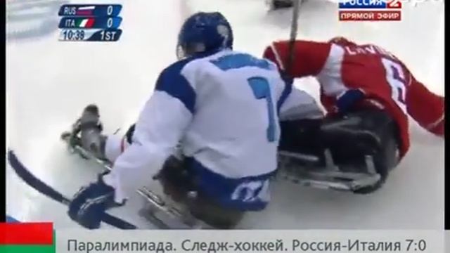 Югорчане в составе российской сборной по следж хоккею сегодня сразятся с командой США.mp4