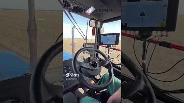 Работа автопилота FJDynamics на МТЗ по радио РТК