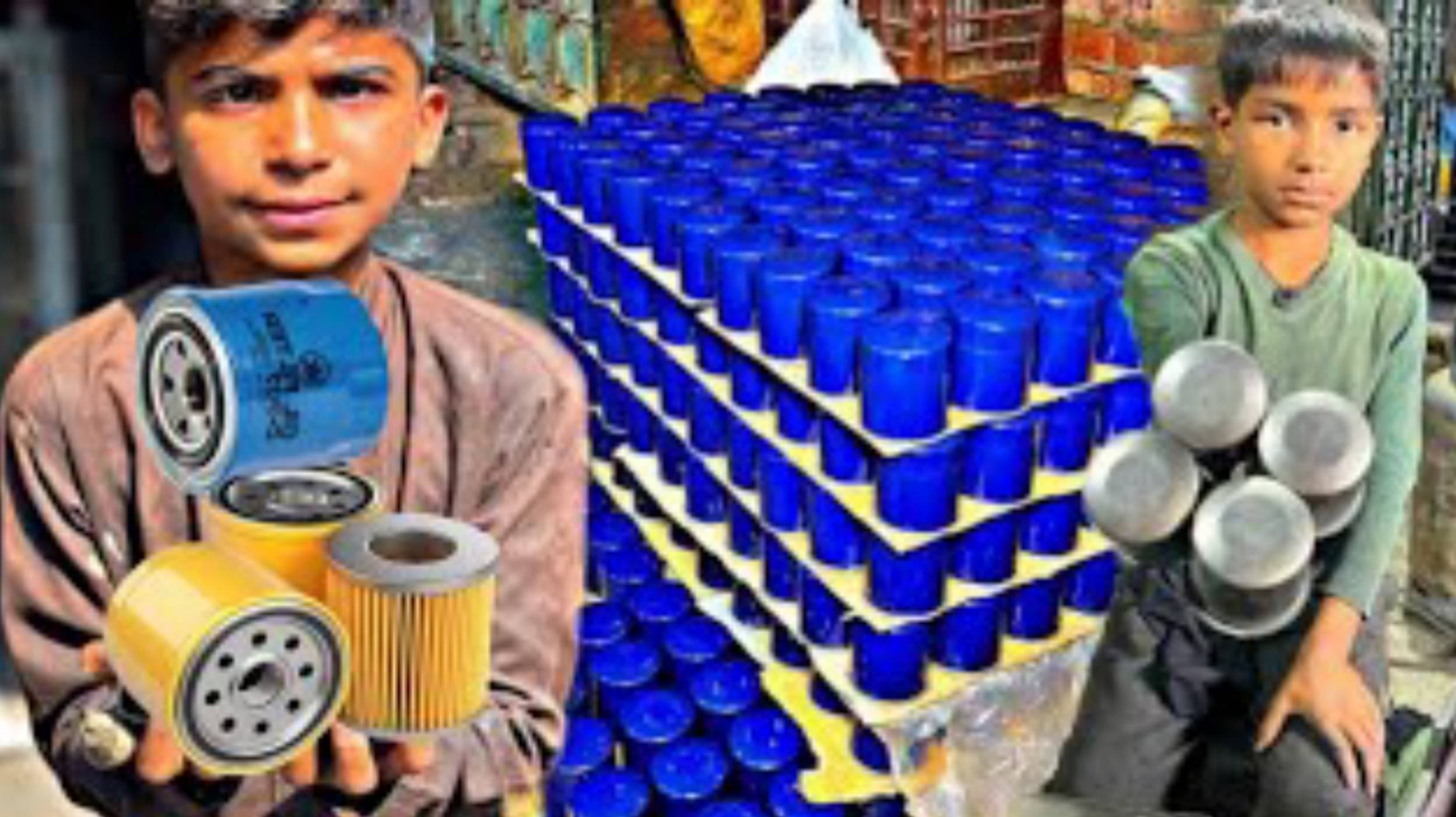 Как производятся автомобильные масляные фильтры || Удивительный процесс производства масляных фильтр