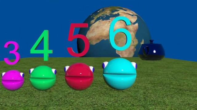 Мультфильм-развивающий и обучающий малышей цветам и счёту