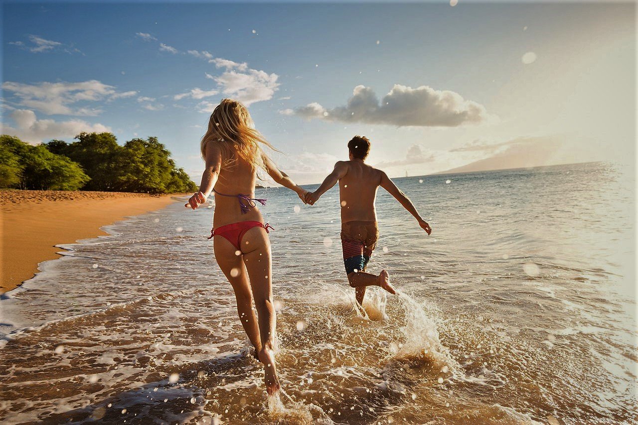 Тёплое осеннее море.