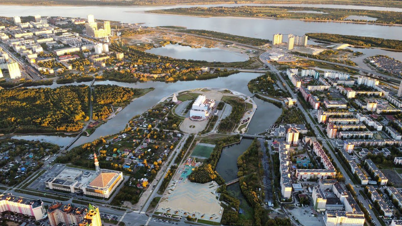 Полёт на DJI mini 2 осенняя природа