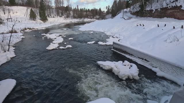 Сиверский - Белогорка, пешком вдоль реки Оредеж декабрь 2023