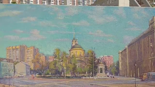 354. Церковь Большое Вознесение у Никитских ворот 40х90, х.,м., 2020.mp4