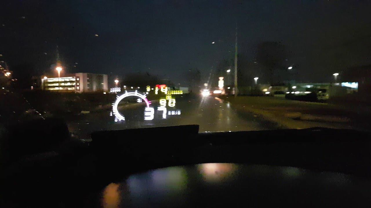 HUD на KIA Ceed ED Fl 2011 Ночное видео