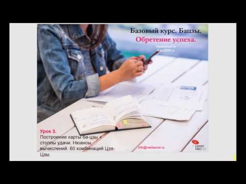 Урок 3
Как построить карту бацзы