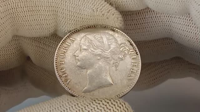 Индия - Британская 1 рупия, 1840 года.