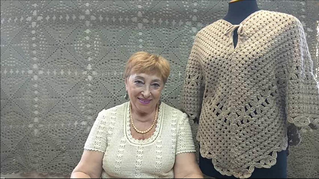 Пончо "Нина". Мастер-класс по вязанию крючком от О. С. Литвиной.