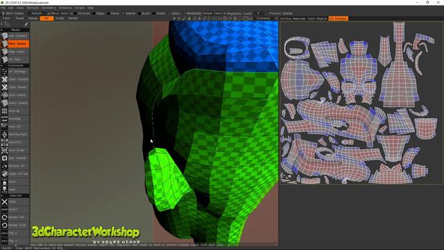 ZBrush - Male Bust Mini Course - 3 Creating a Game Character