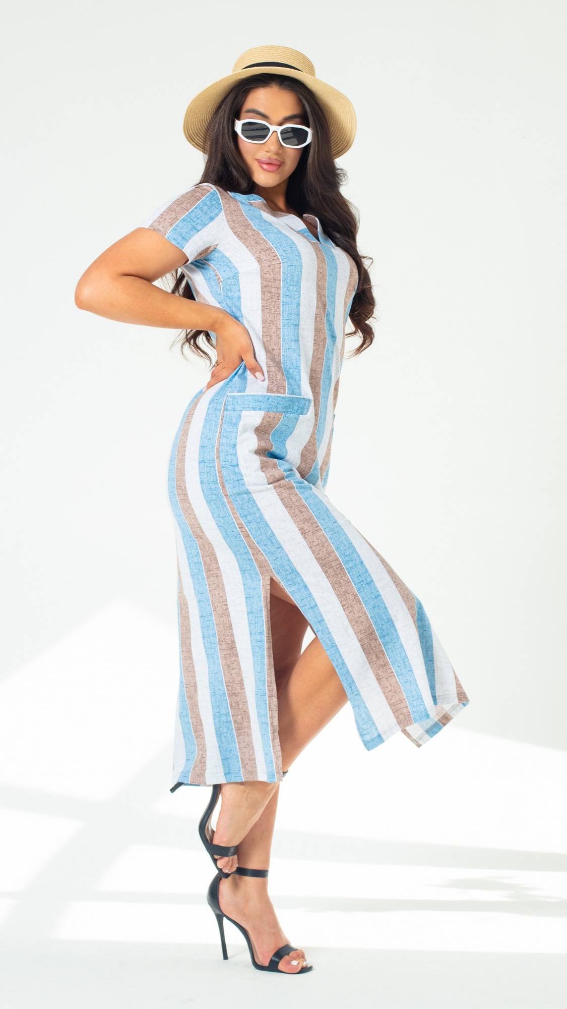 Платье Женское Хлопок от Домтрик!!! Море!!! Лето!!! Отдых!!!#domtrik #WB #fashion #мода #тренд #стил