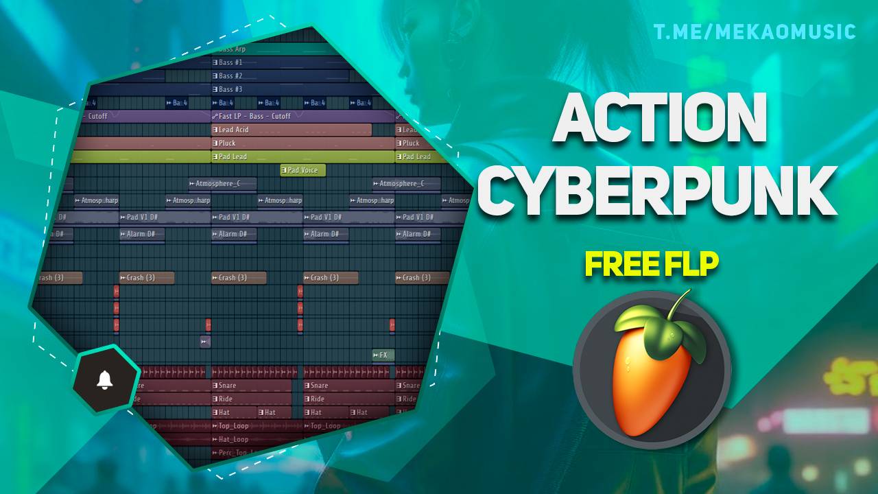 Трек в стиле Cyberpunk в FL Studio 20 (БЕСПЛАТНЫЙ FLP\Free FLP)