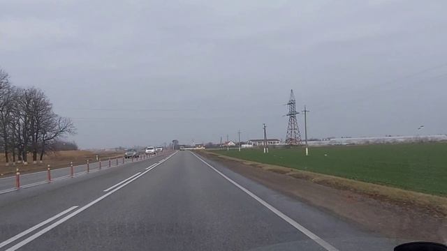 Жизнь на Юге зимой. А-289. Дороги Краснодарского края.